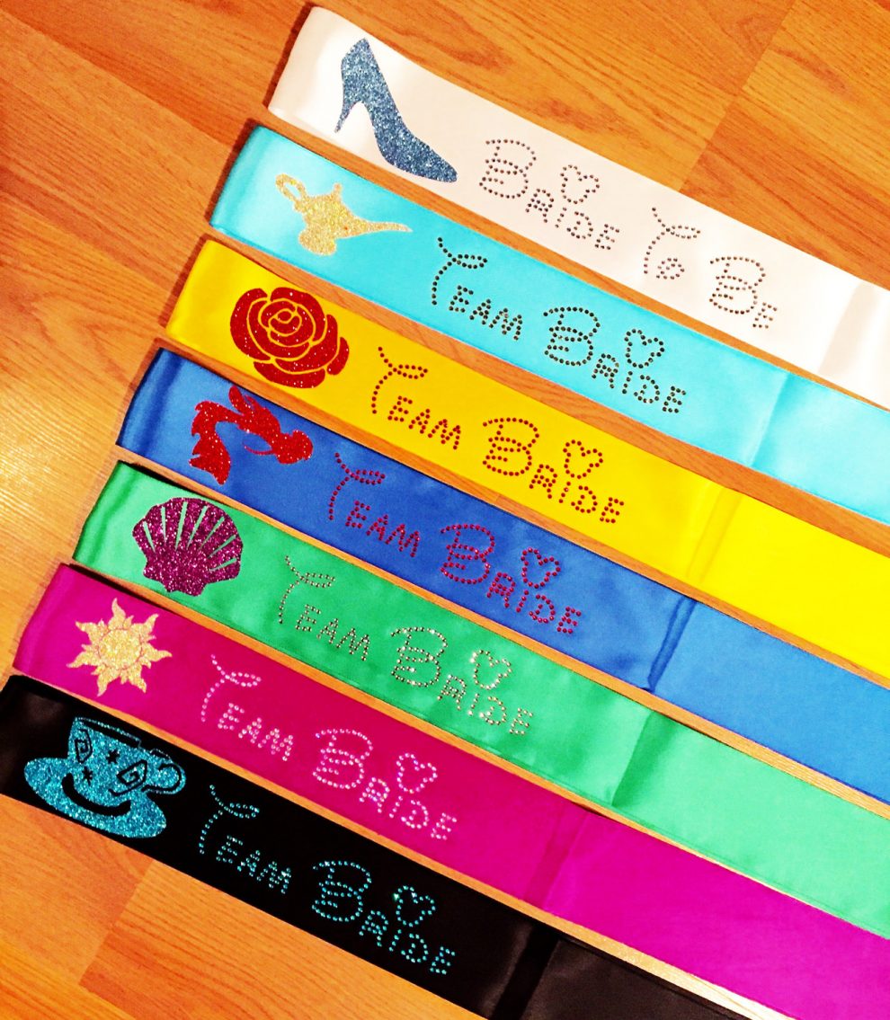 Disney Sashes Make Every Bridal Party Feel Like A Princess - Wedding