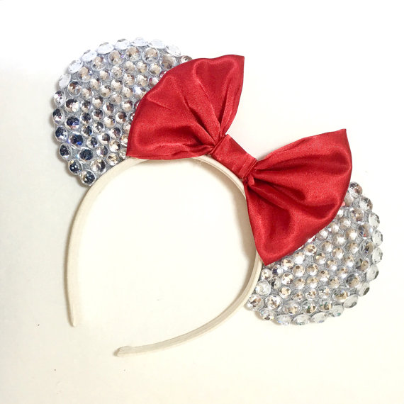 Disney Inspired Diamond Rhinestone Minnie Mouse Ears