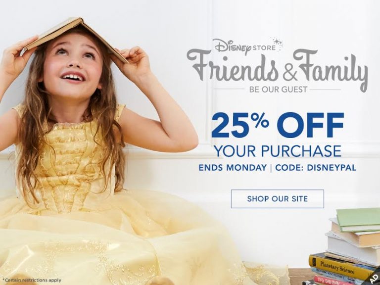 It's Time For The Friends and Family Sale And 25% Off At The Disney ...