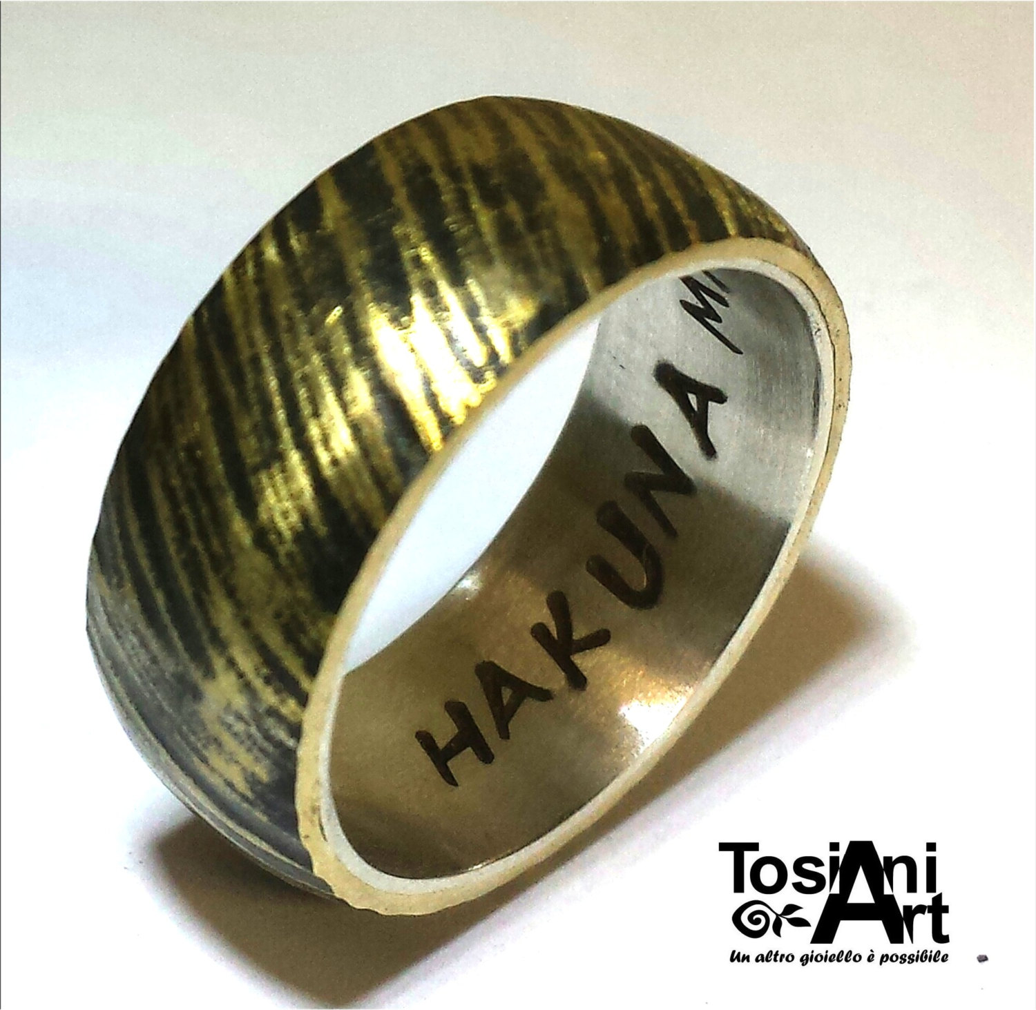 Hakuna Matata Ring in Sterling Silver and Brass Will Have You Feeling ...