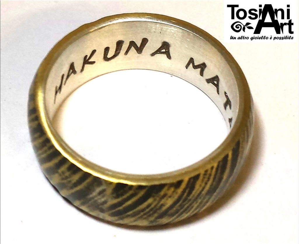 Hakuna Matata Ring in Sterling Silver and Brass Will Have You Feeling ...