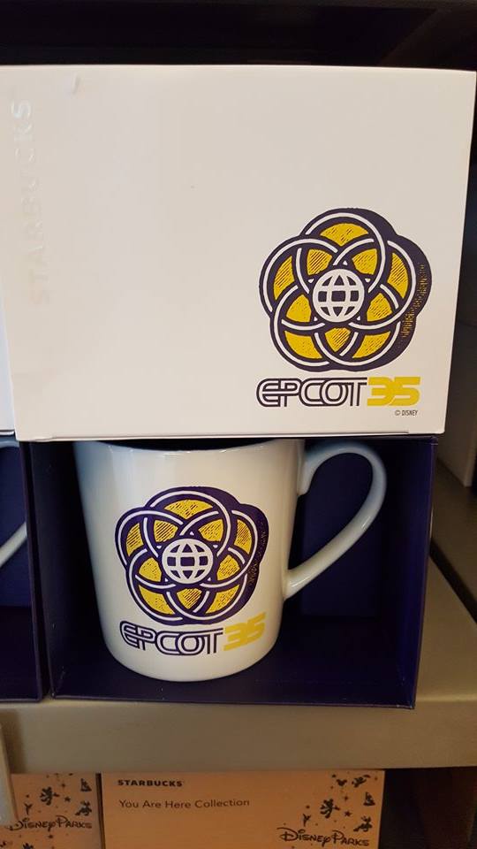 New Vintage Vibe Epcot 35th Anniversary Starbucks Mug - Disney World