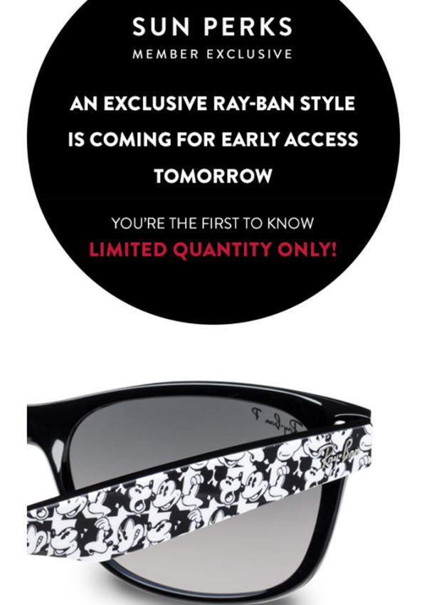 Mickey Mouse Ray Ban Sunglasses To Be Released With a New Upgrade! - Shop