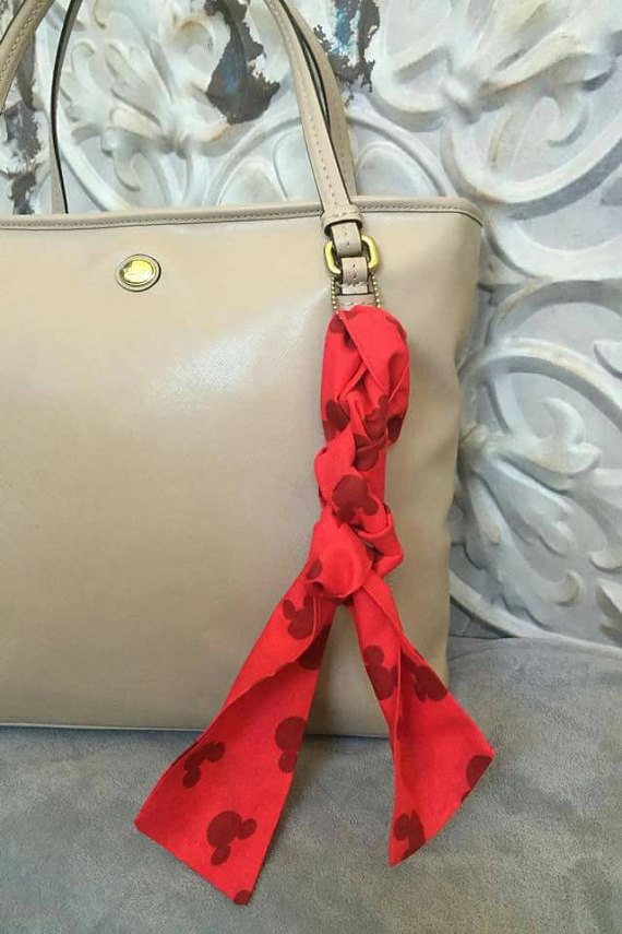Dress Up Your Purse in 2018 With This Mickey Mouse Purse Scarf ...