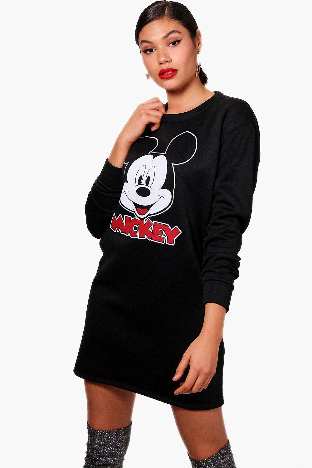 Casual and Cute Mickey Mouse Shirt Dress - Fashion
