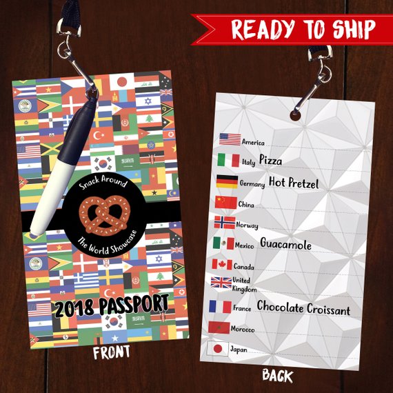 This Snack Around the World Passport Lanyard Is Perfect For A Day At ...