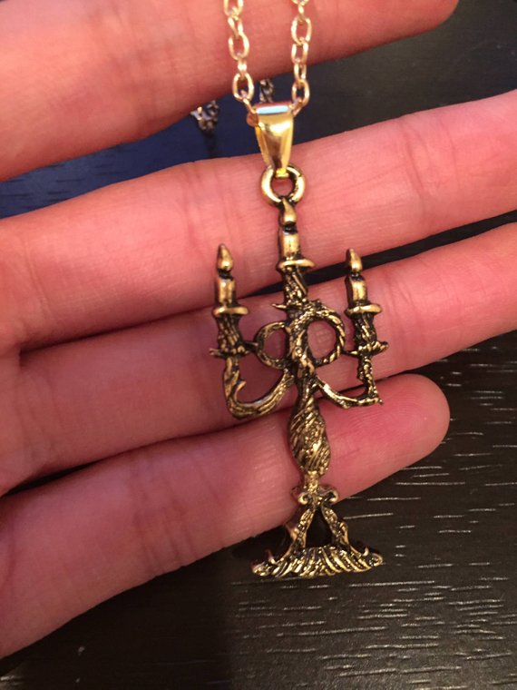 Lumiere Inspired Necklace To Complete Your Beauty and the Beast Disneybound - Jewelry