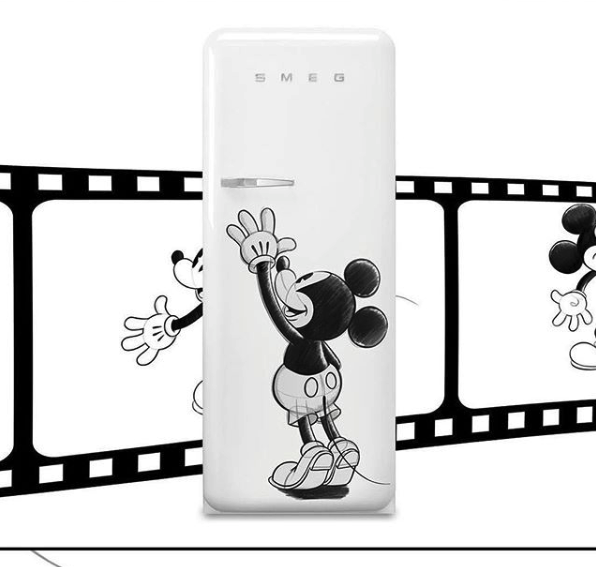 Limited Edition Smeg Mickey Mouse Refrigerator For 90th Anniversary ...