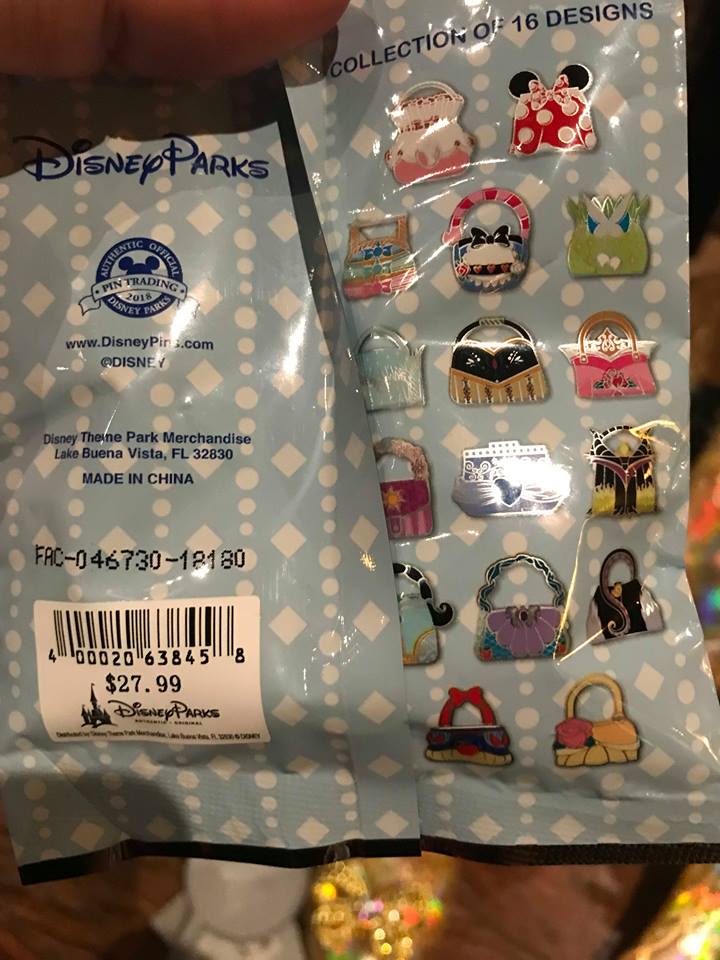 Stylish Disney Handbag Collectible Pin Series Mystery Packs - Style