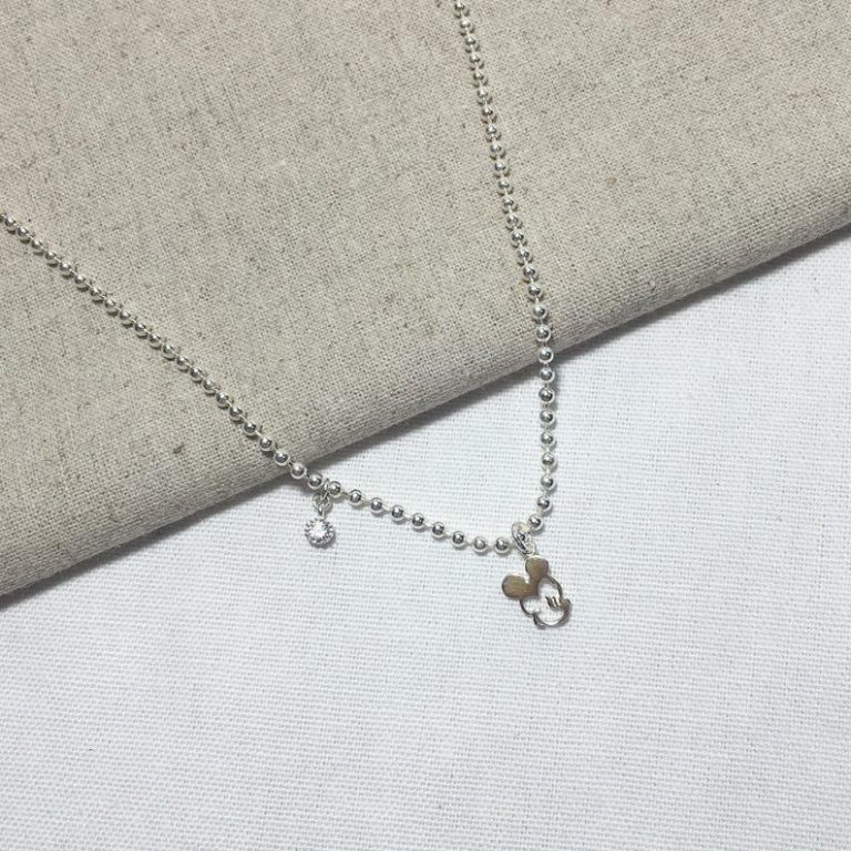 Simple and Timeless Mickey Mouse Ball Chain Necklace - Jewelry