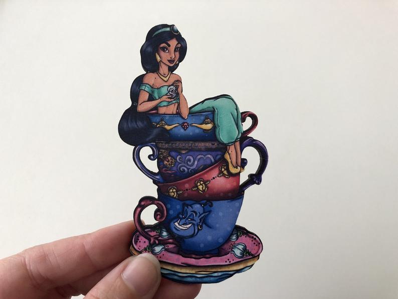 Take the Disney Princesses Wherever You Go With These Teacup Brooches ...