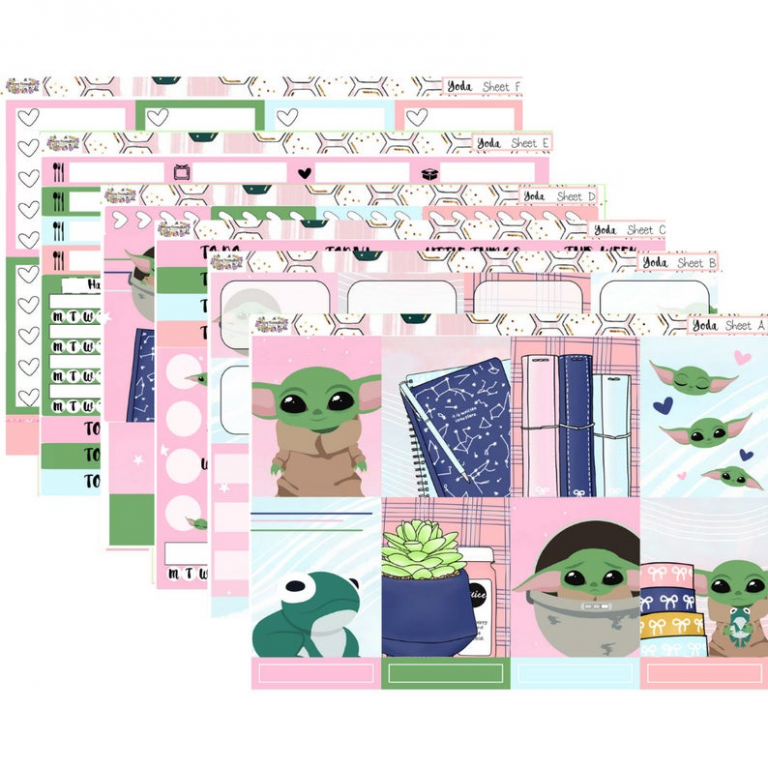 These Baby Yoda Stickers Will Make Your Planner Even More Adorable - Shop