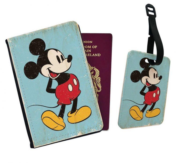 Travel in Style With Mickey Mouse Passport Cover and Luggage Tag - Shop