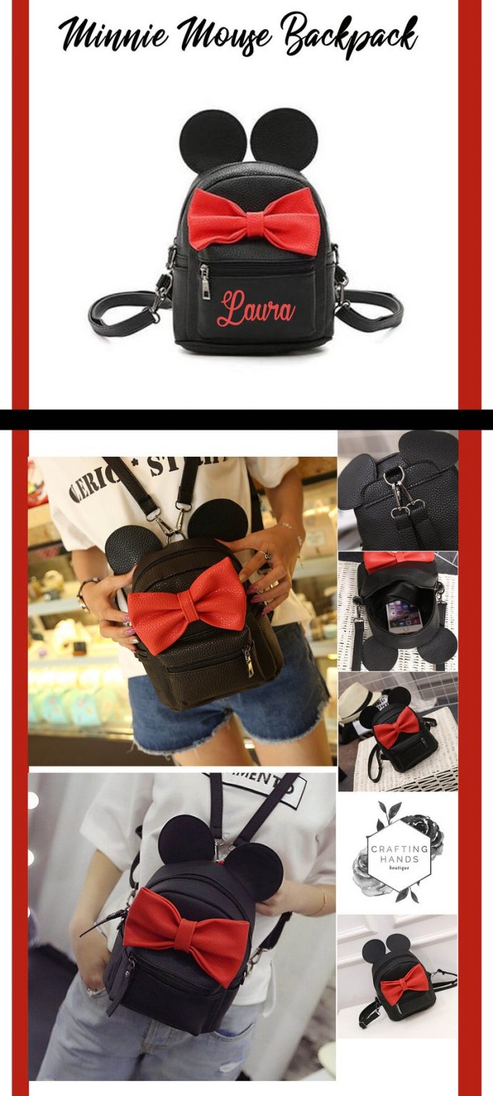 Personalized Minnie Backpack In Pint Sized Perfection - bags