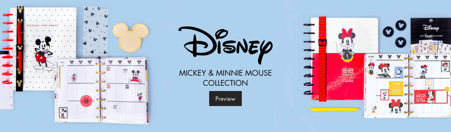 The Mickey And Minnie Happy Planner Collection Preview Is Here - Shop