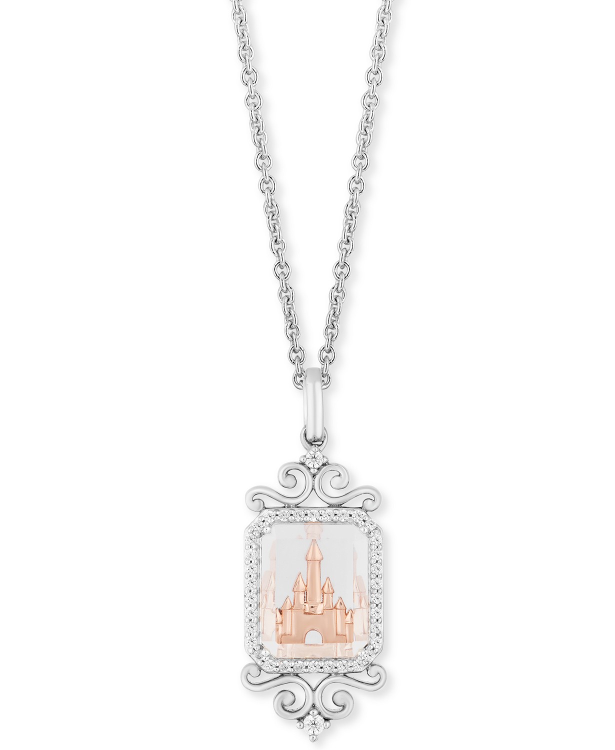 Stunning Castle Pendant Necklace From Enchanted Disney Fine Jewelry ...