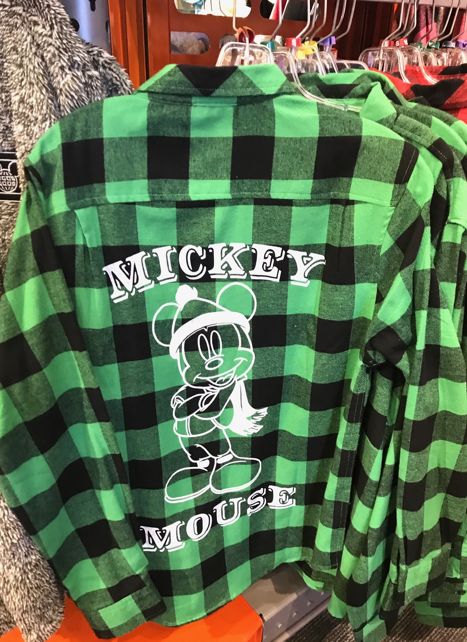 Holiday Plaid Flannel Shirts Spotted at Disney World!