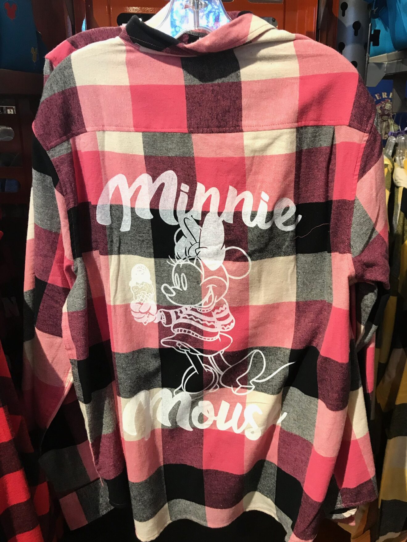 Holiday Plaid Flannel Shirts Spotted at Disney World!