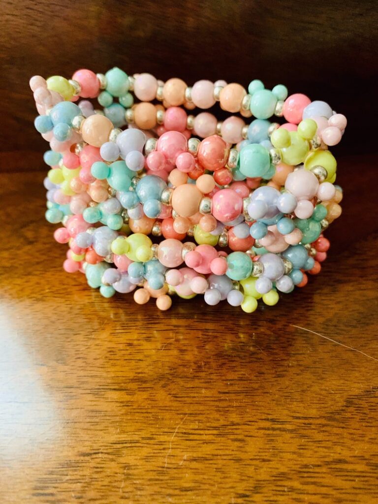 This Mickey Beaded Bracelet is a Pop of Color and Magic - Jewelry