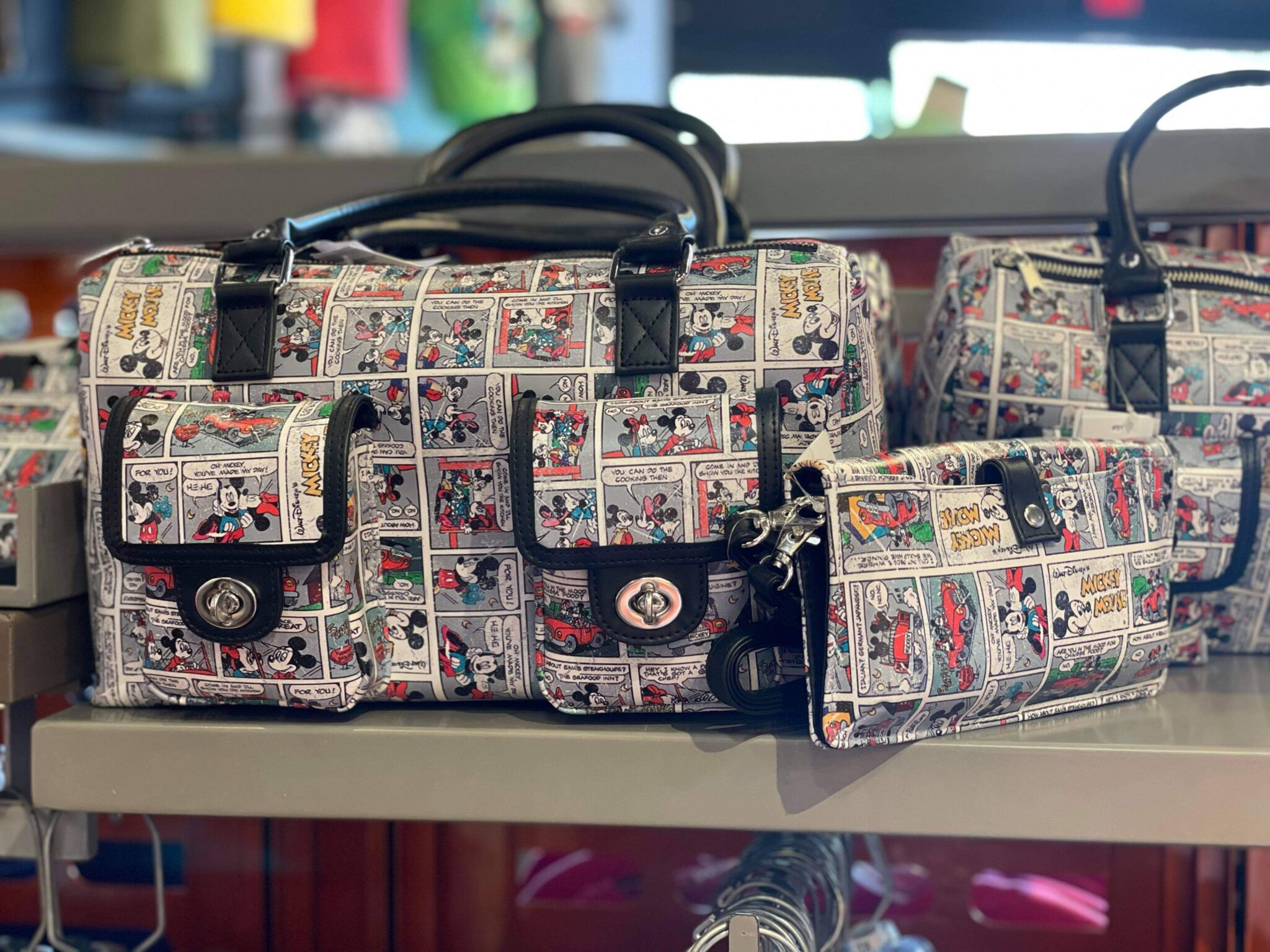 Mickey Mouse Comic Strip Bags Are A Fun Statement! - bags