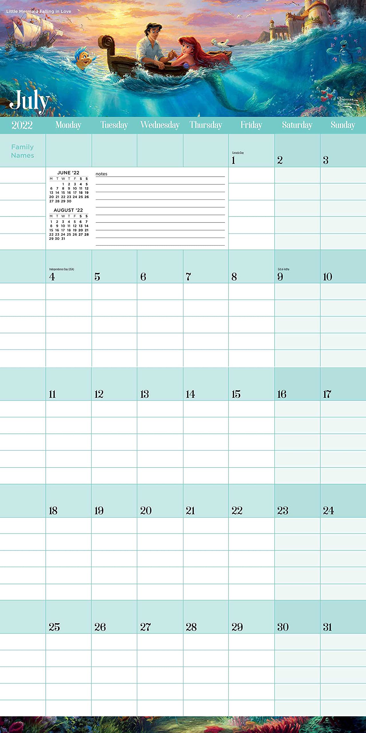 Disney Discovery- Thomas Kinkade Calendars - home