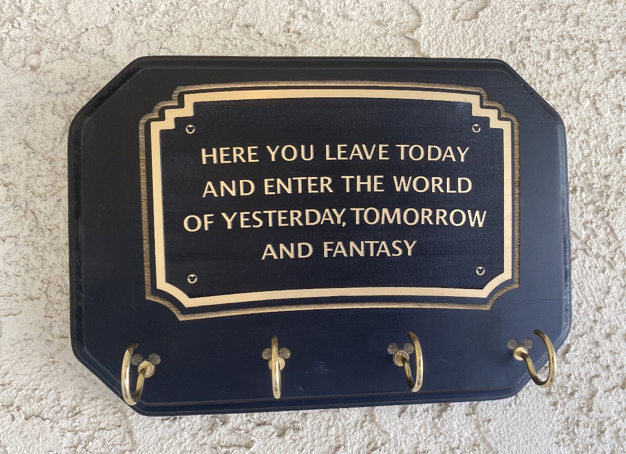 Disneyland Entrance Sign With Hooks Adds Magic To Your Entryway - Decor