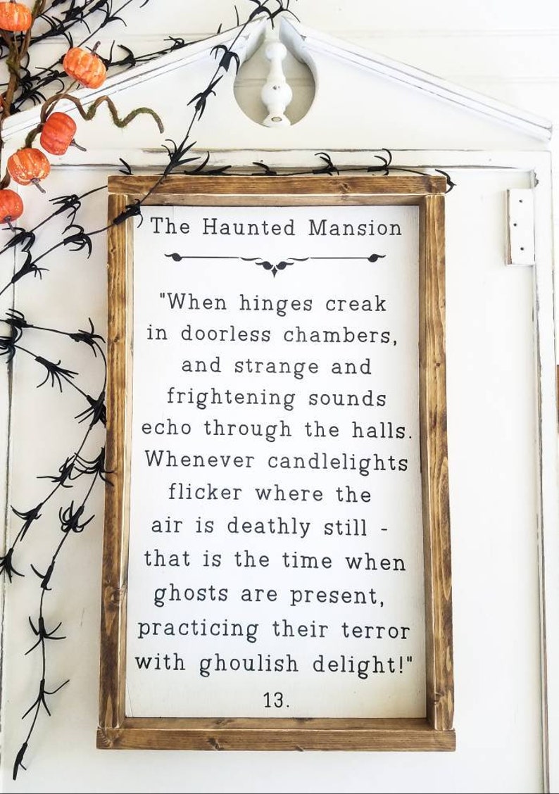 Decorate Your Tomb-Sweet-Tomb With This Haunted Mansion Wood Sign - home