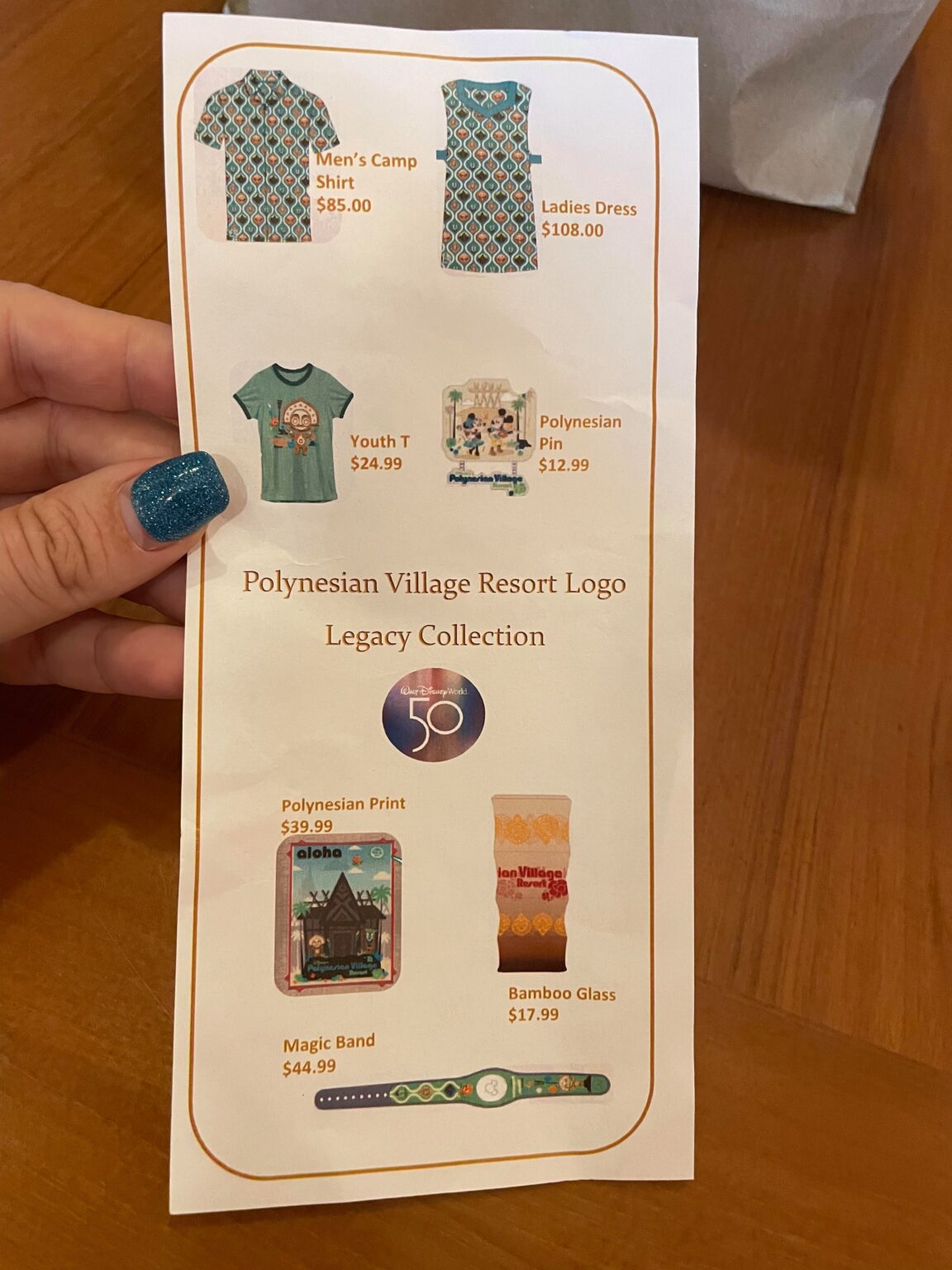 Say Aloha to the New Polynesian Village Resort 50th Anniversary Merch!