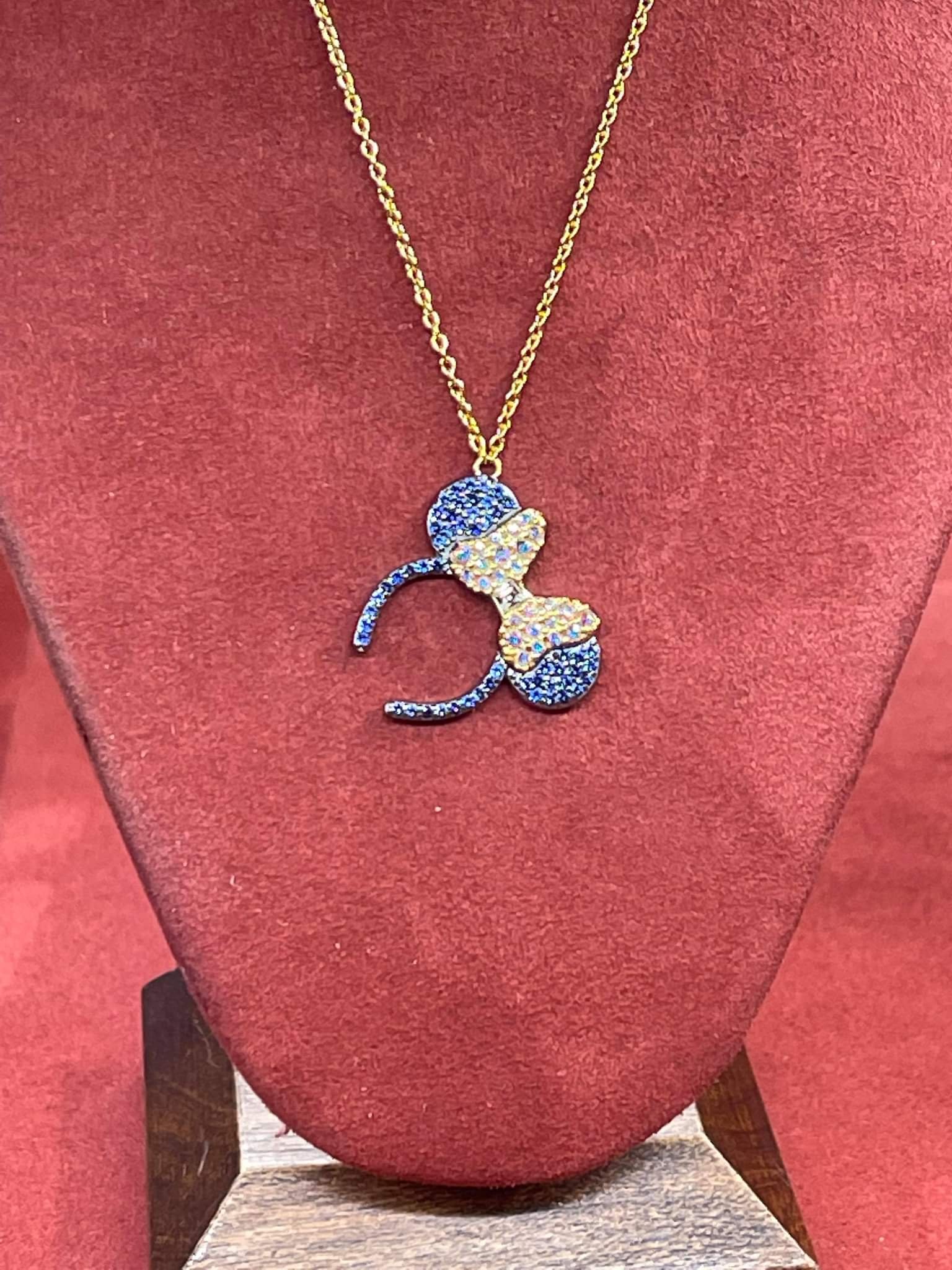 Sparkle and Shine With The New Blue Minnie Ear Rebecca Hook Necklace ...
