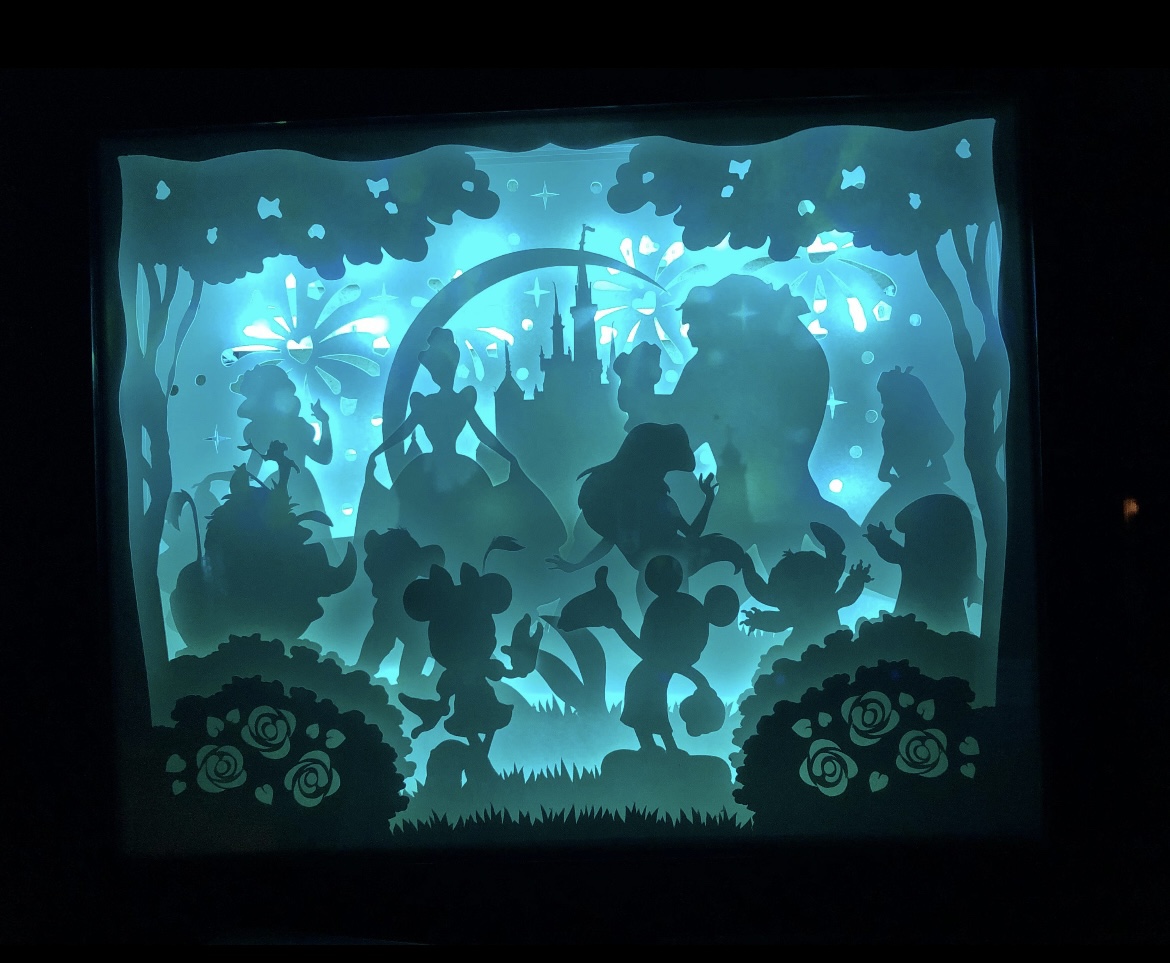 Disney Princess Lighted Shadow Box is A Magical Display Piece - Decor