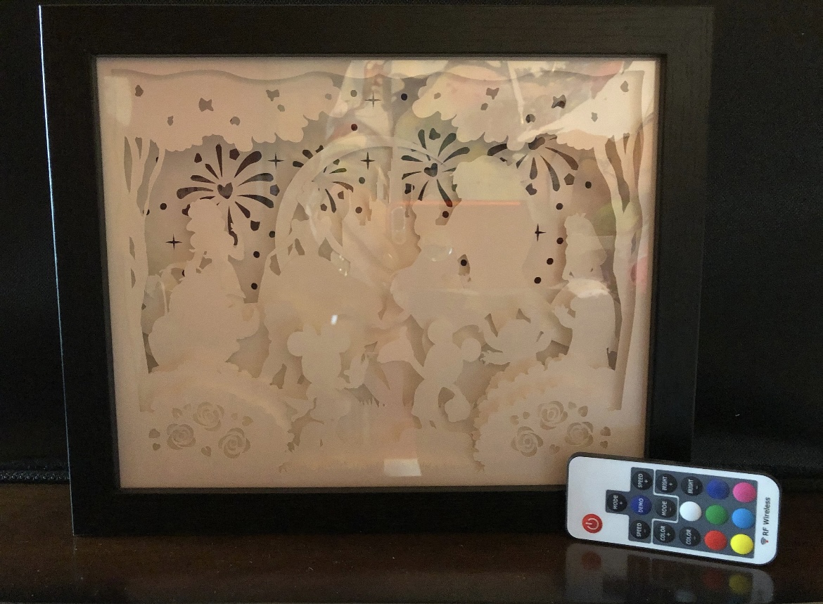 Disney Princess Lighted Shadow Box is A Magical Display Piece - Decor