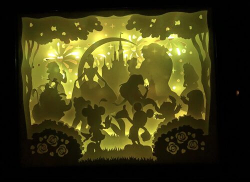 Disney Princess Lighted Shadow Box is A Magical Display Piece - Decor