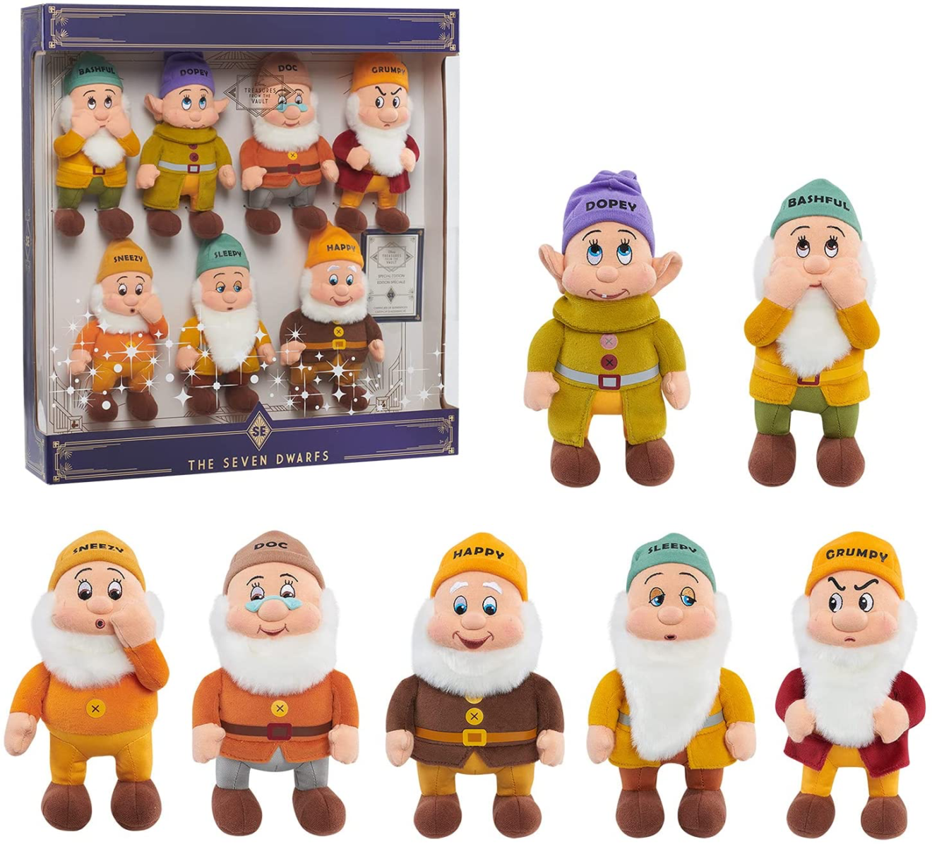 Disney Discovery- Seven Dwarfs Plush Set