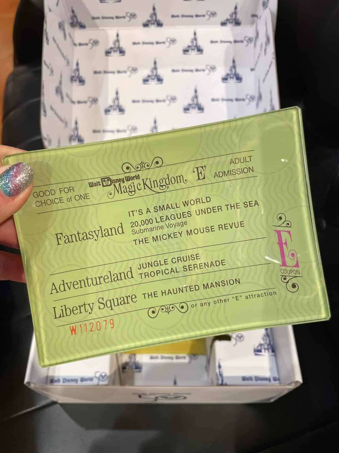 Take a Ride to the Past with these Disney Ticket Book Coasters!