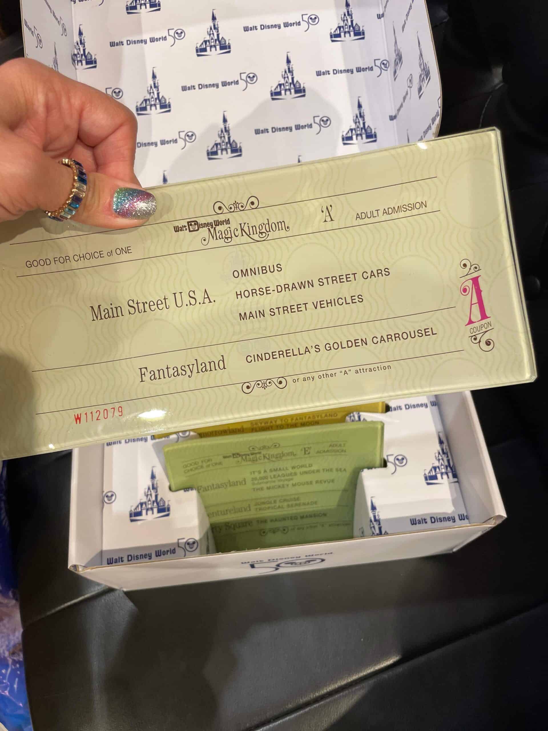 Take a Ride to the Past with these Disney Ticket Book Coasters!