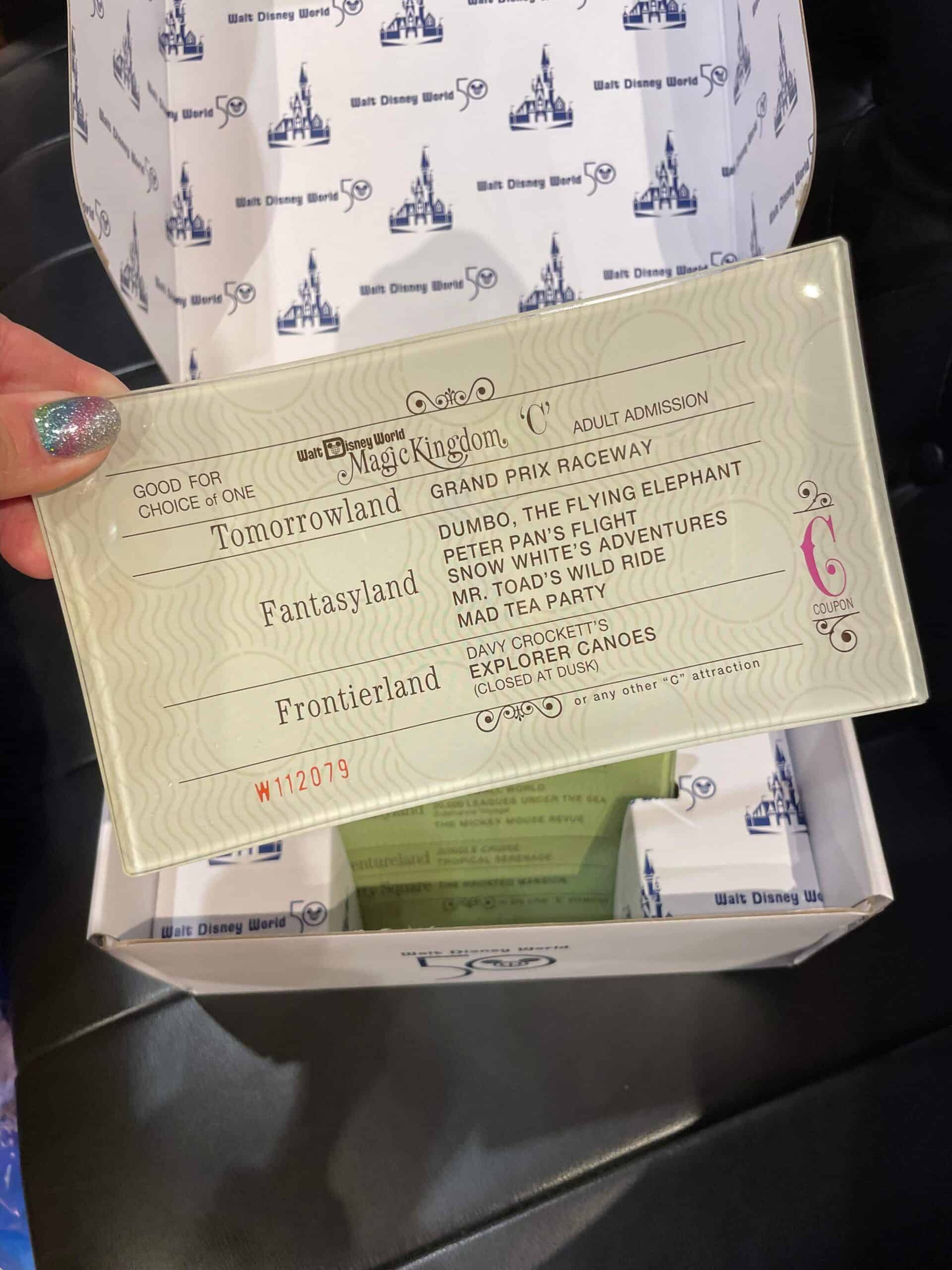 Take a Ride to the Past with these Disney Ticket Book Coasters!