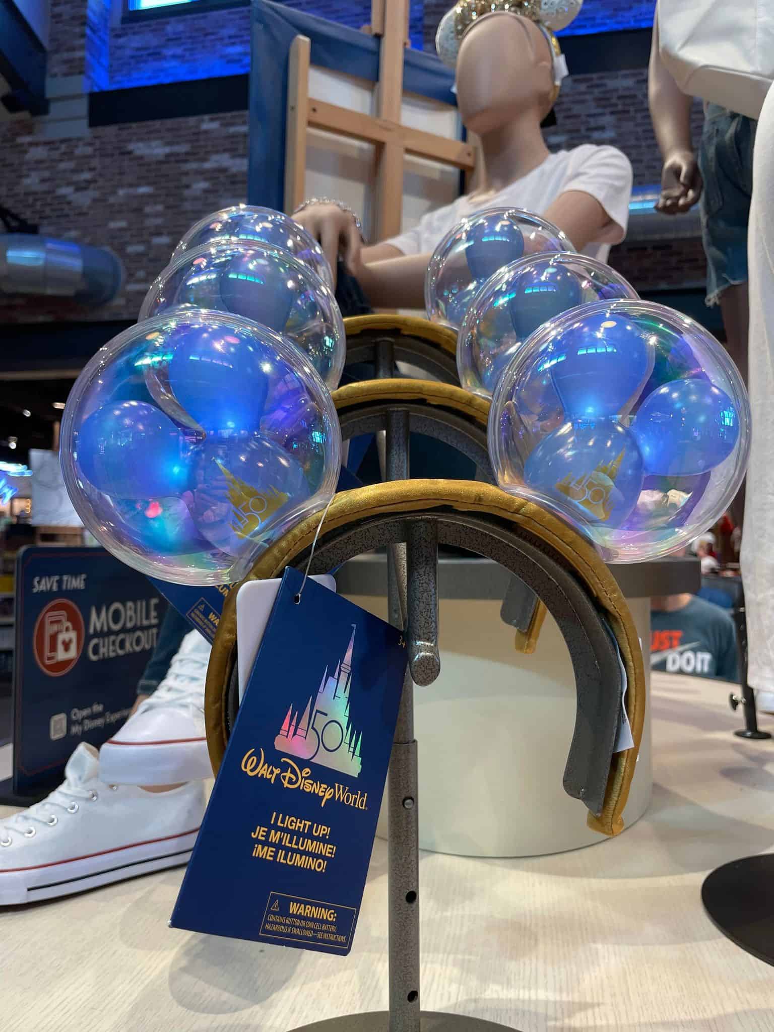 50th Anniversary Light Up Balloon Ears Sail Into Walt Disney World!