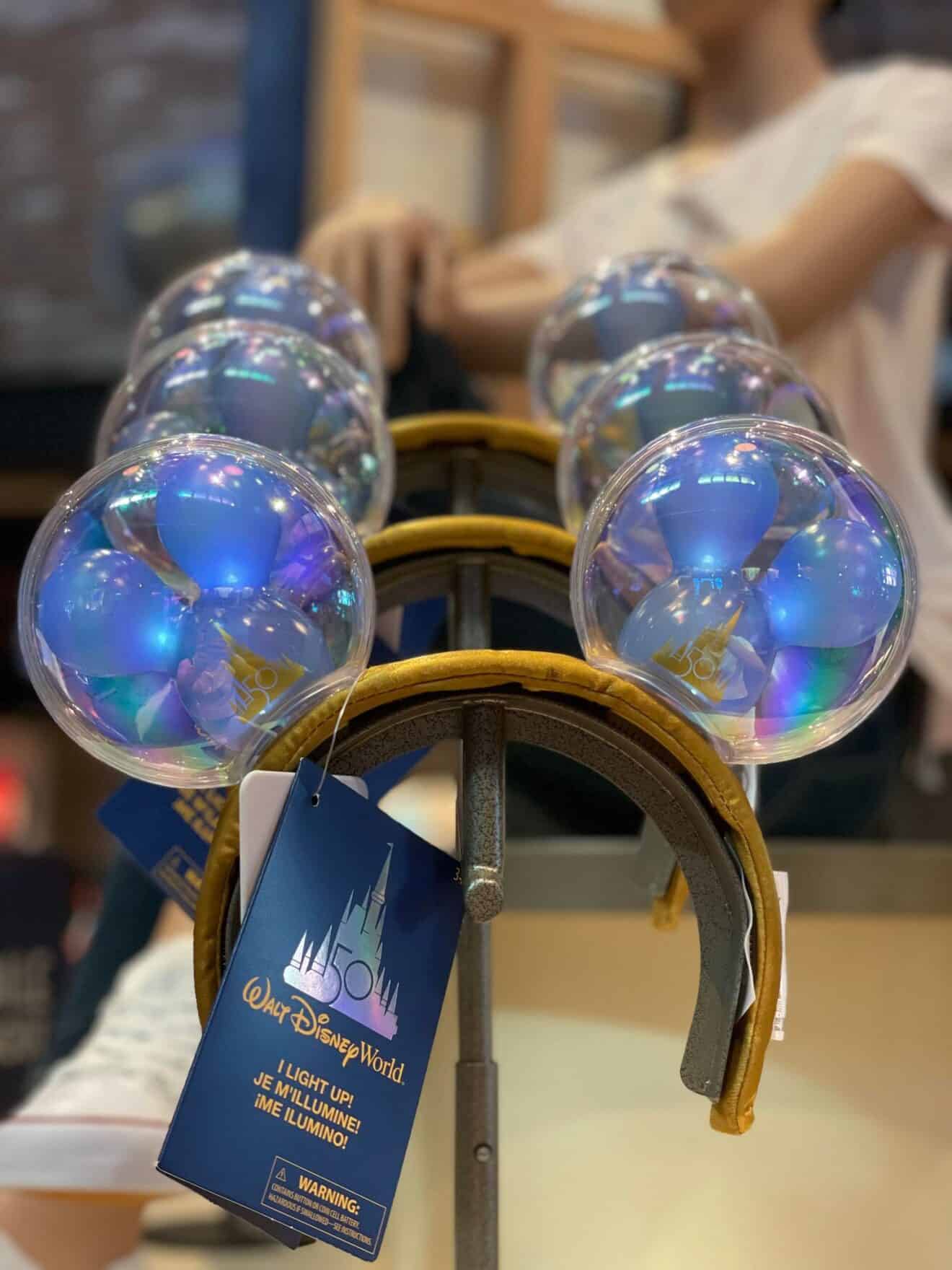 50th Anniversary Light Up Balloon Ears Sail Into Walt Disney World!