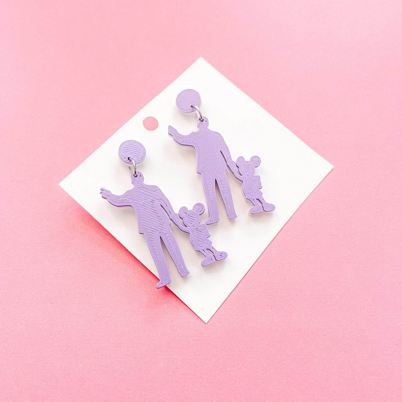 3D Printed Earrings Sure to Brighten Your Disney Day! - Jewelry