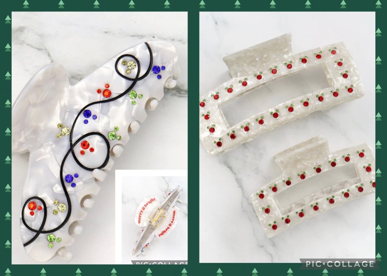 Christmas Claw Clips Keep it Together - Hair Accessories