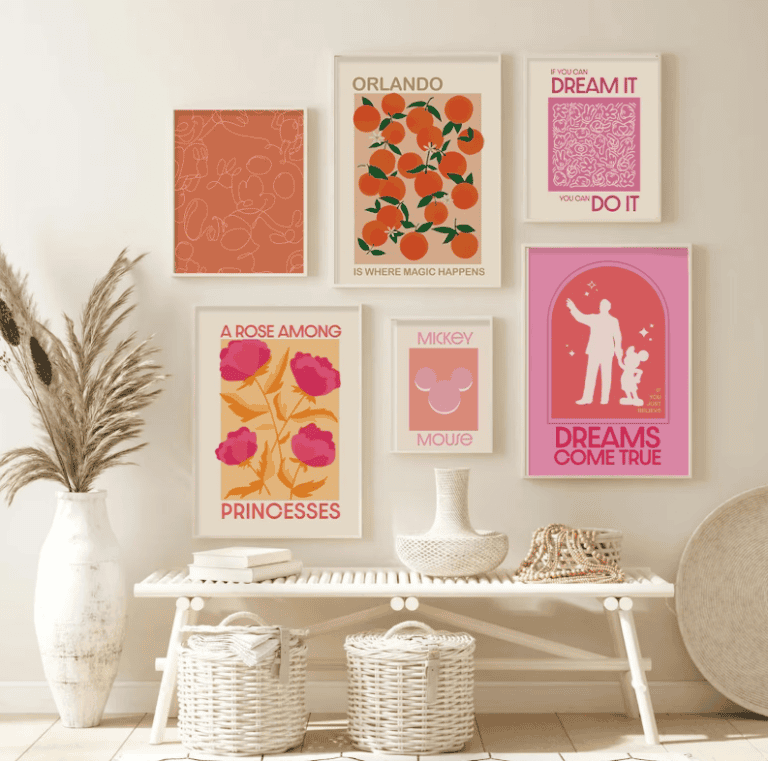 Dress Up a Room with a Boho Disney Gallery Wall - Decor