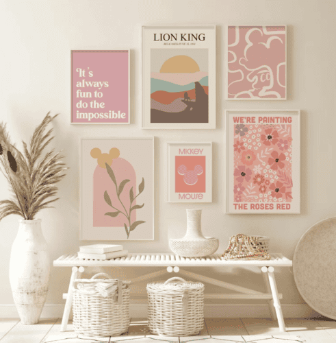 Dress Up a Room with a Boho Disney Gallery Wall - Decor