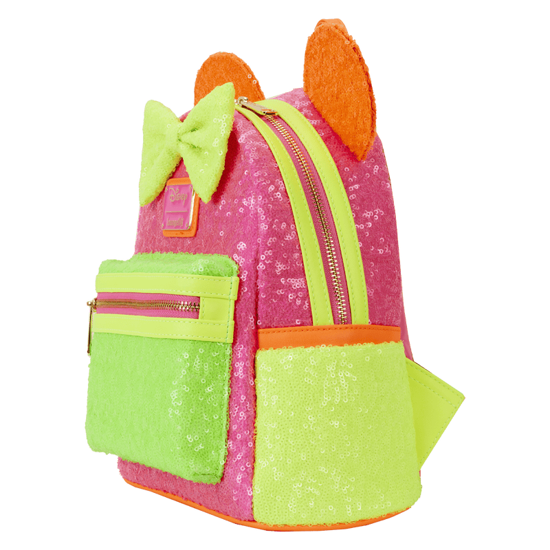 Minnie Mouse Color Block Neon Sequin Collection from Loungefly is Rad ...