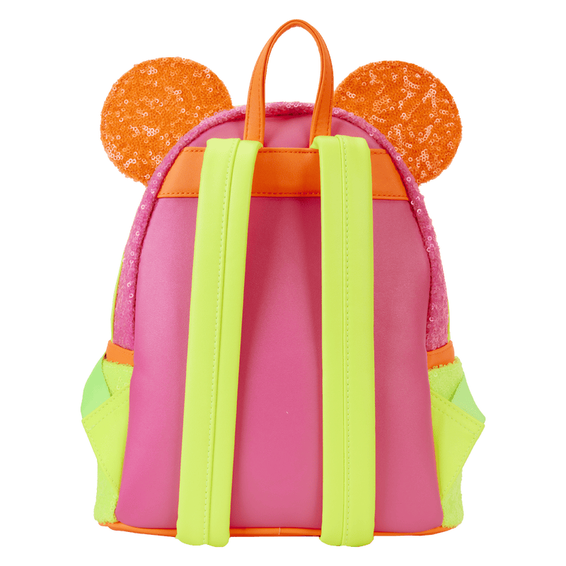 Minnie Mouse Color Block Neon Sequin Collection from Loungefly is Rad! - bags