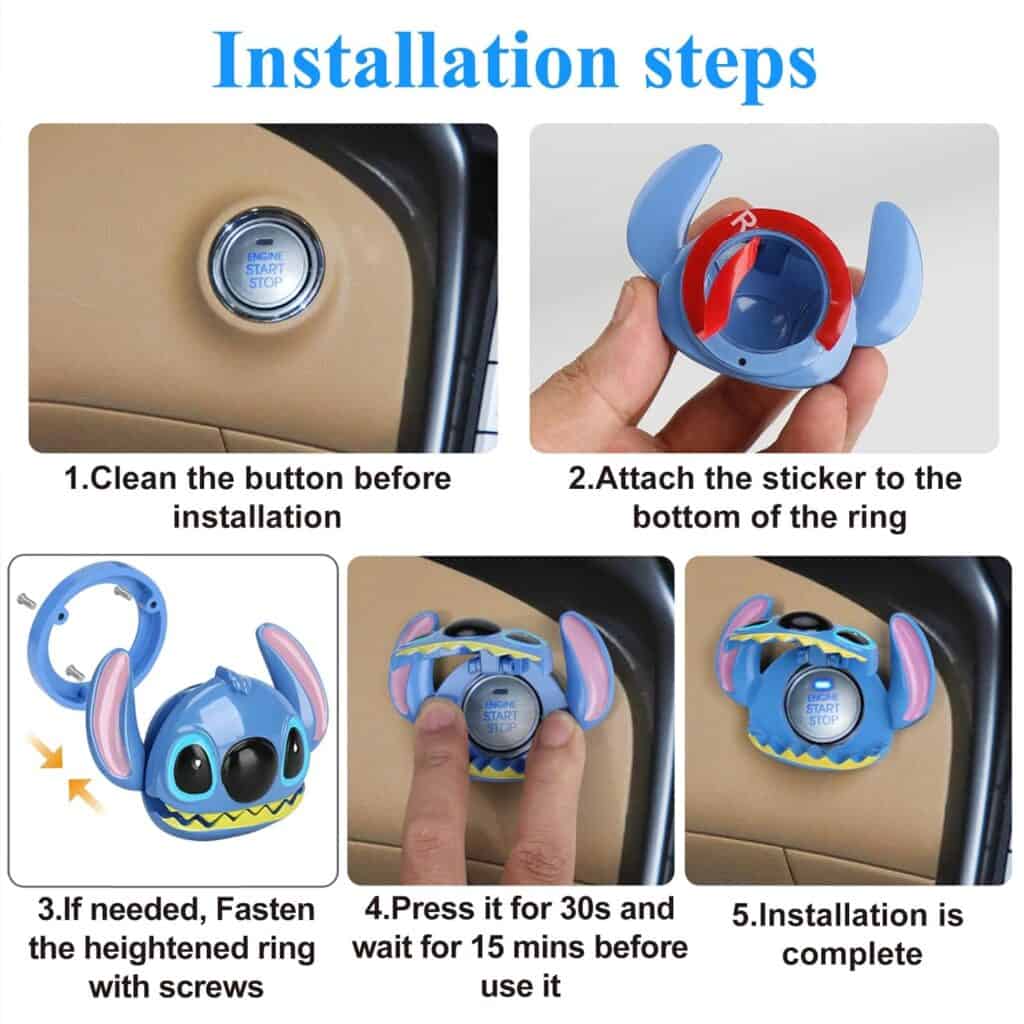 Disney Discovery: Stitch Start Button Cover - Shop