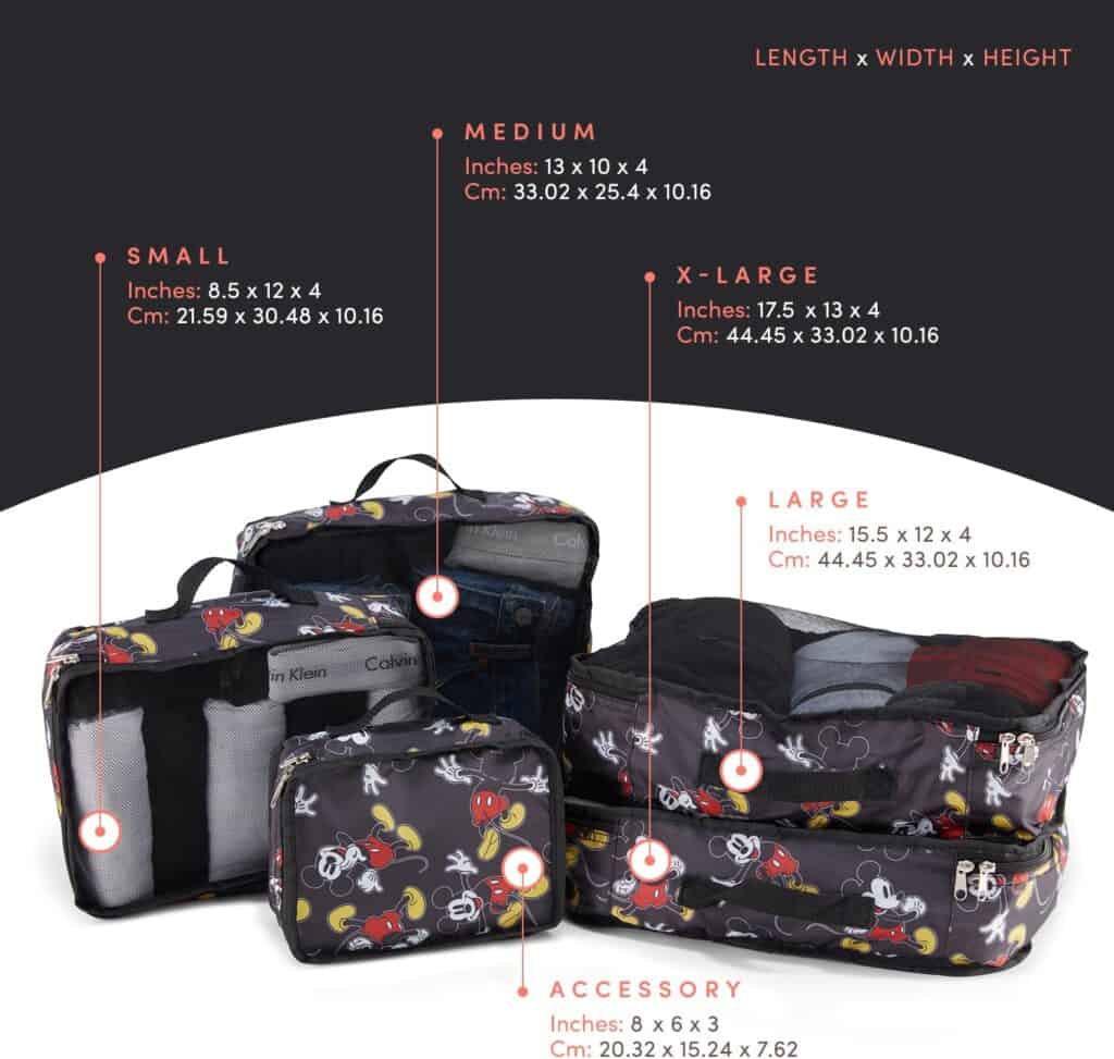 Disney Discovery: Mickey and Minnie Packing Cubes - Travel