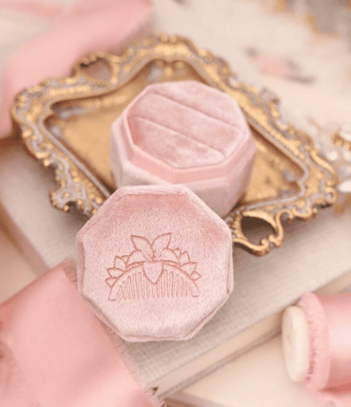 Disney Inspired Velvet Ring Boxes Add Magic to your Wedding - Jewelry