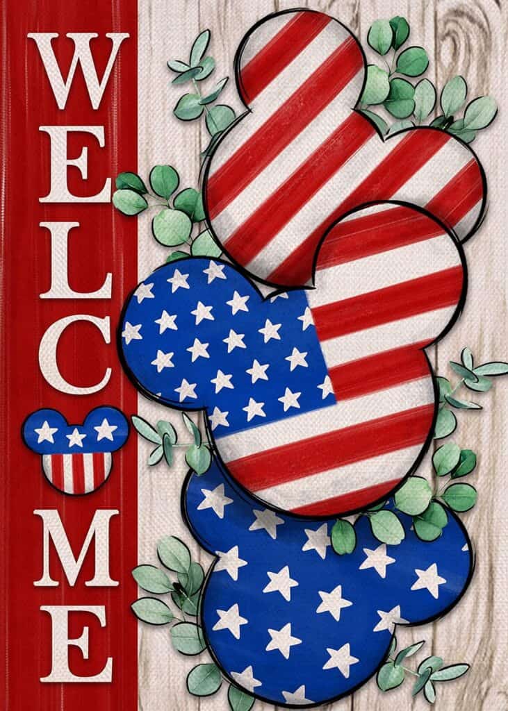 Disney Discovery: Patriotic Welcome Flags - outdoor