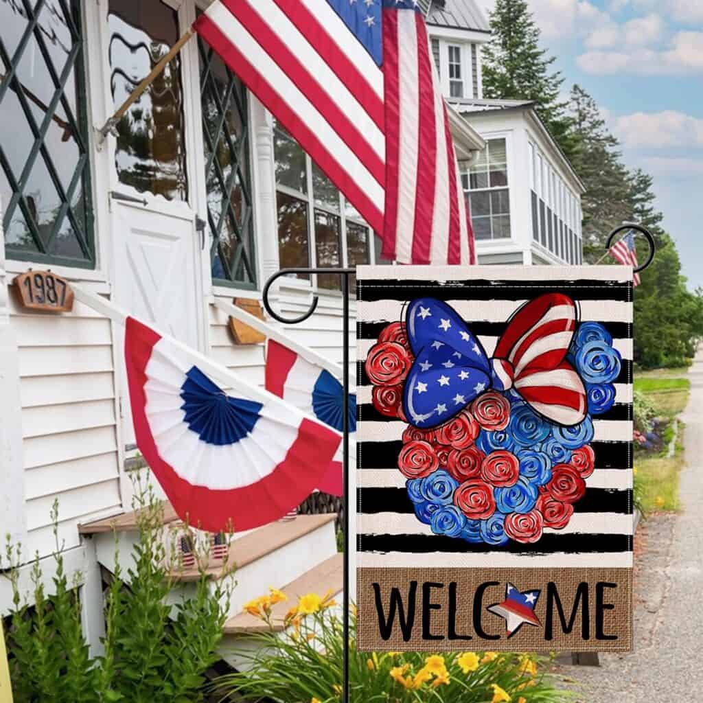 Disney Discovery: Patriotic Welcome Flags - outdoor