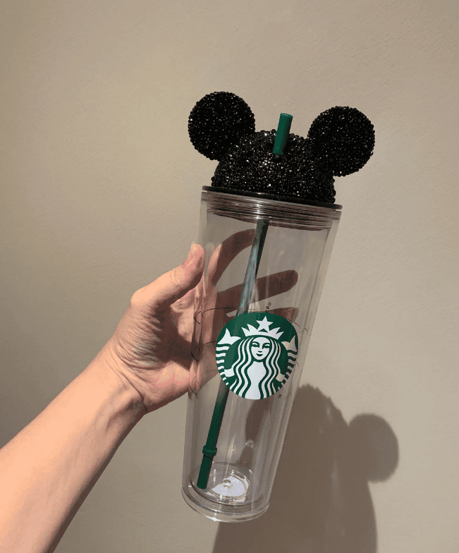These Mickey & Minnie Tumbler Lids Fit Starbucks Cups! - Decor